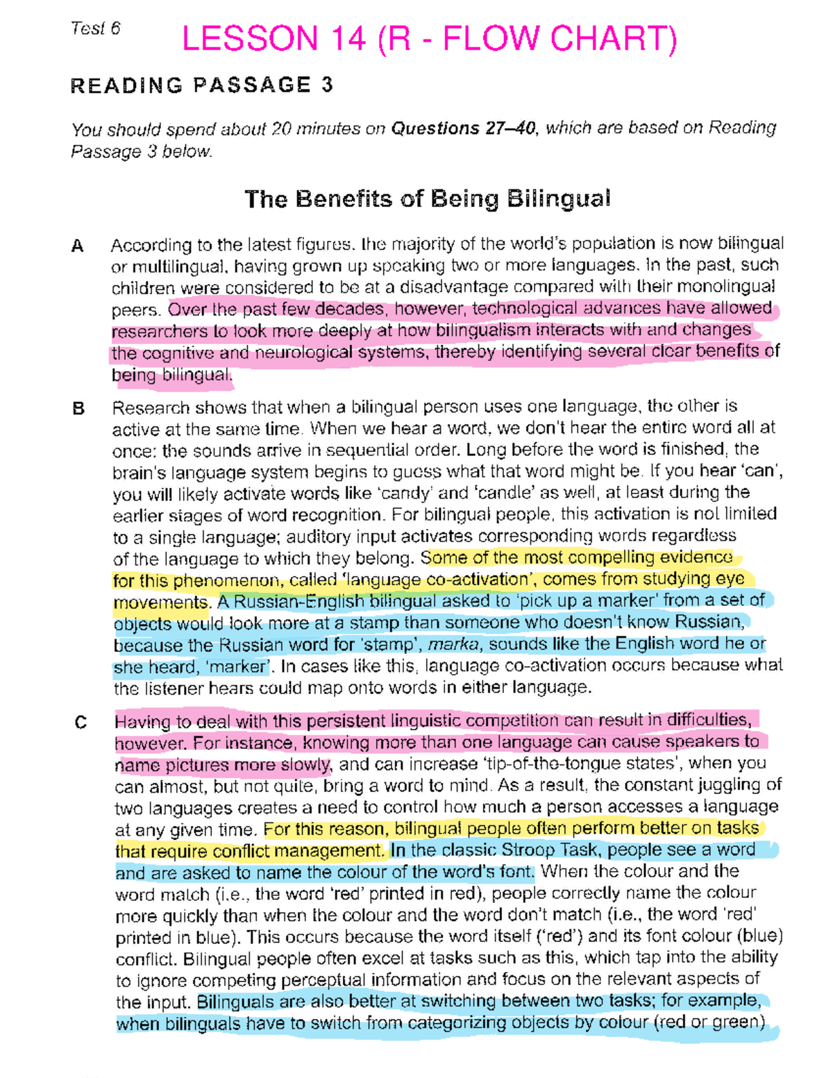 Lesson 14 (Reading - Flow chart Table Completion) - tiếng anh chuyên ...