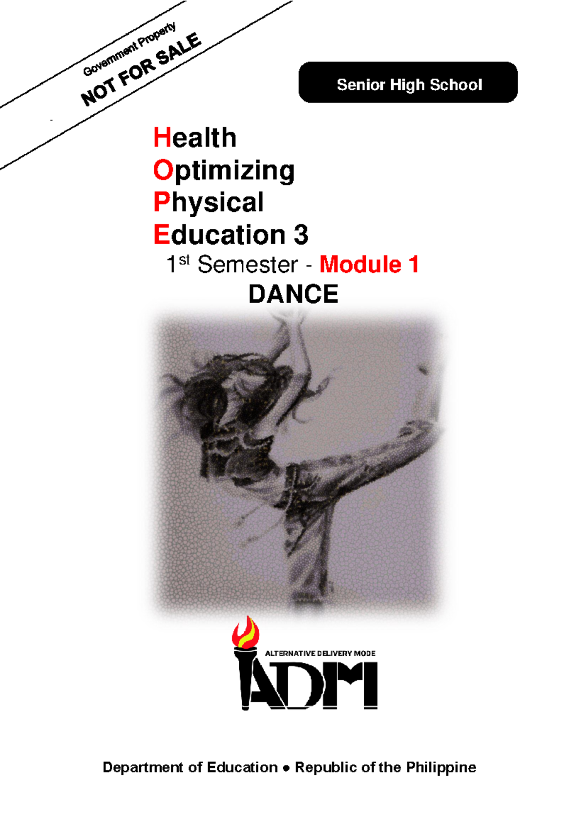 PE 12 HOPE 3 Q1 Module 1: Dance and Energy Optimization Lesson 1 - Studocu