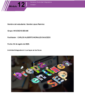 Actividad Integradora 1 Modulo 12 - Actividad integradora 1 ...