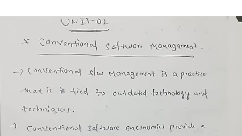 SPPM-UNIT 2 - Detailed Lecture Notes on Conventional Software ...