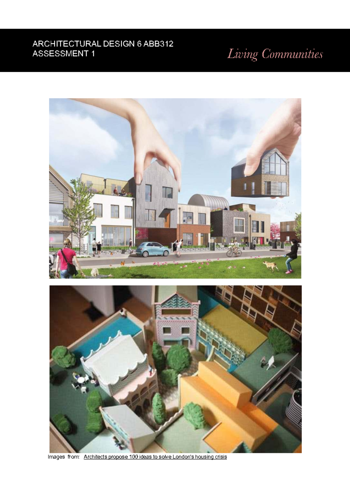 ARCHITECTURAL DESIGN 6 ABB312 T2 2025 ASSESSMENT 1: LIVING COMMUNITIES ...