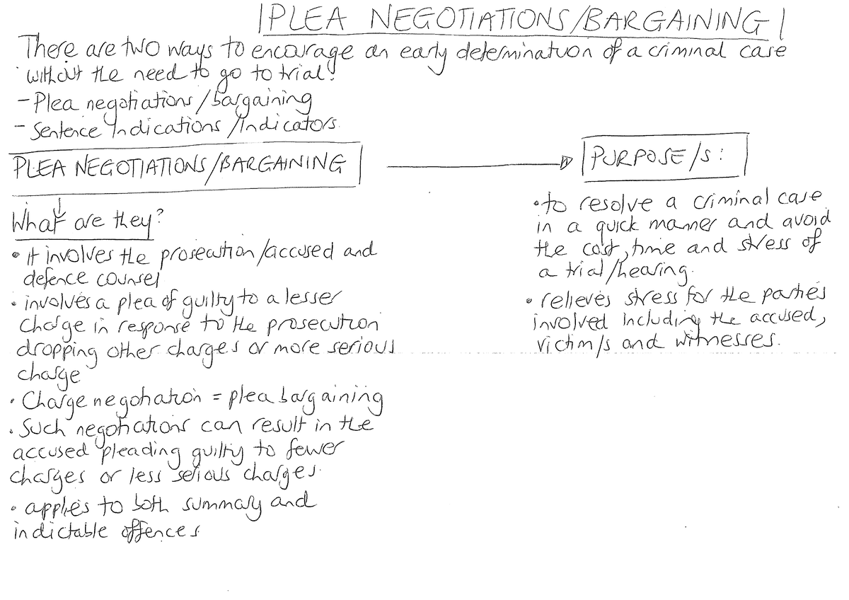 Plea Negotiations Flow Chart: CACI 1-2 Overview - Studocu