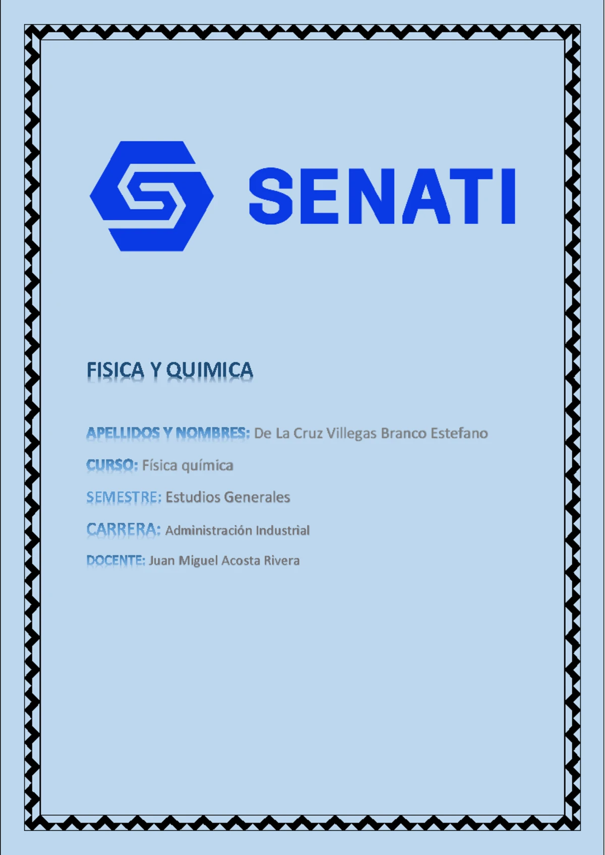 Actividad Entregable 01: Física y Química - Senati 2025 - Studocu