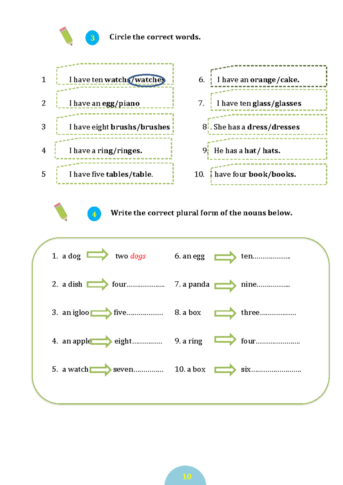 Basic Grammar Book 1 (14 bản) - Plural Nouns & Translations - Studocu