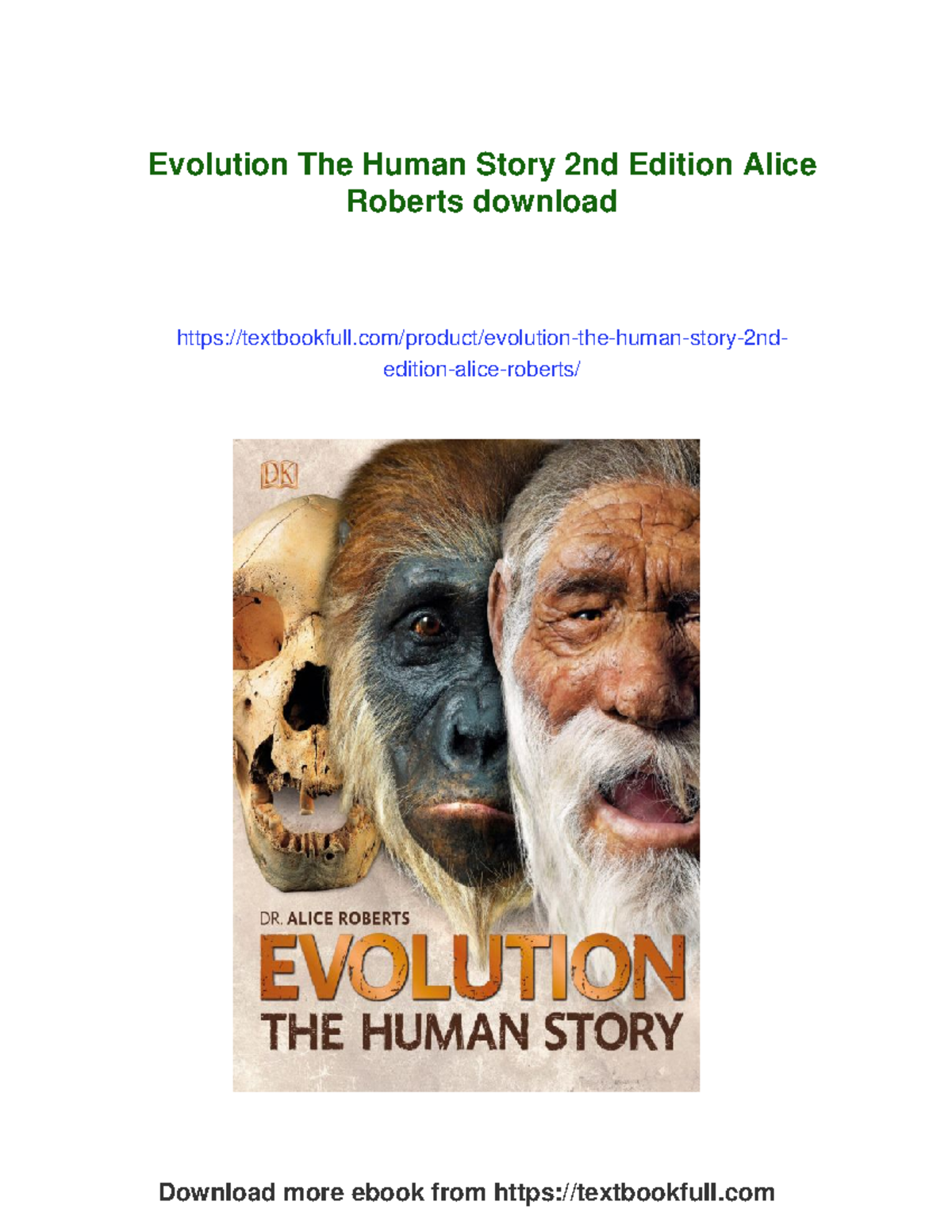 Evolution: The Human Story (2nd Ed.) by Alice Roberts - Download Now ...