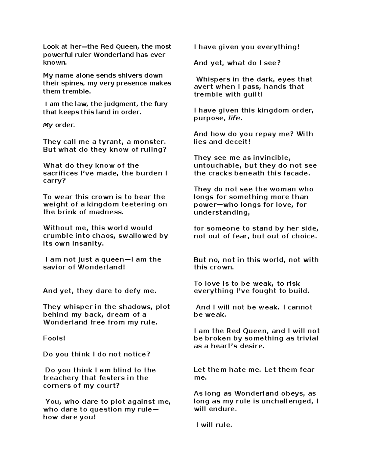 Look-at-her - Script - Look at her—the Red Queen, the most powerful ...