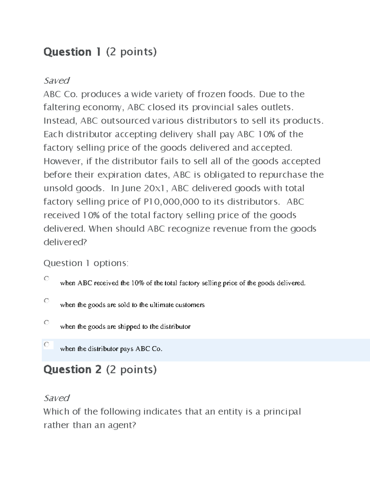M9 Consignment Sales: Revenue Recognition and Risk Analysis - Studocu