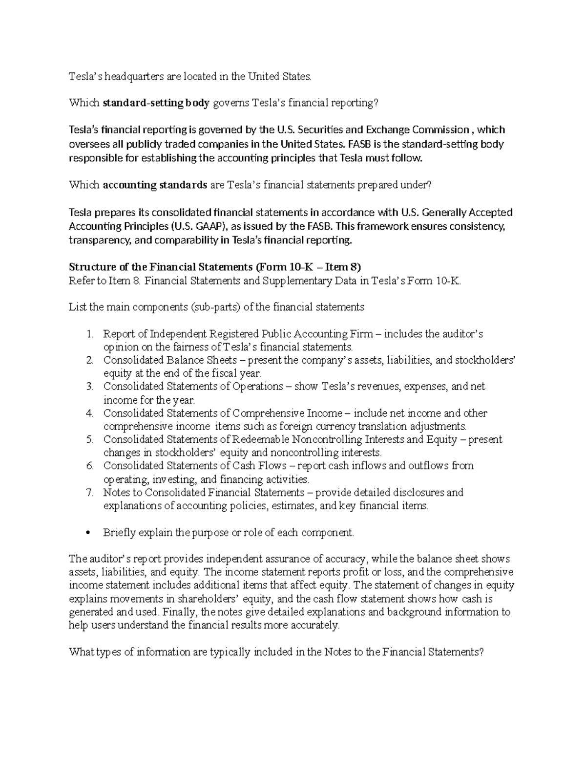 CFA Homework 1 - Financial Reporting Overview and Analysis - Studocu