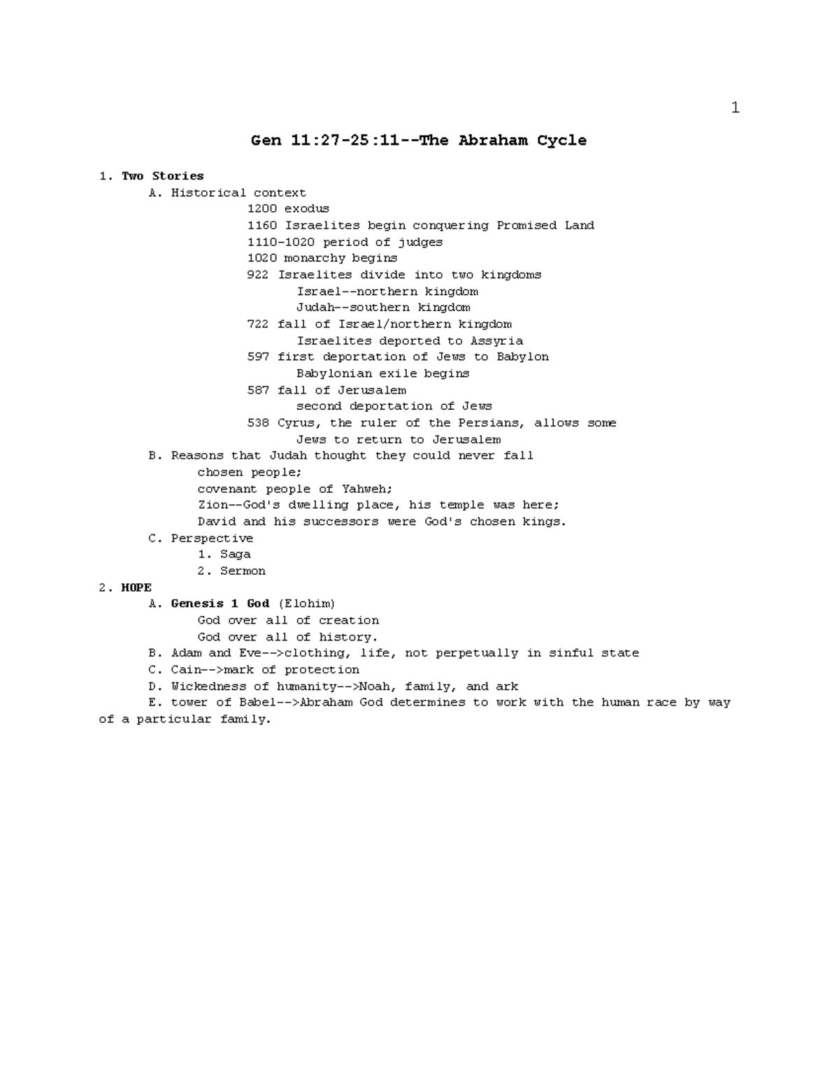 Gen 11-25: Historical Context & Covenants for Exam Study - Studocu