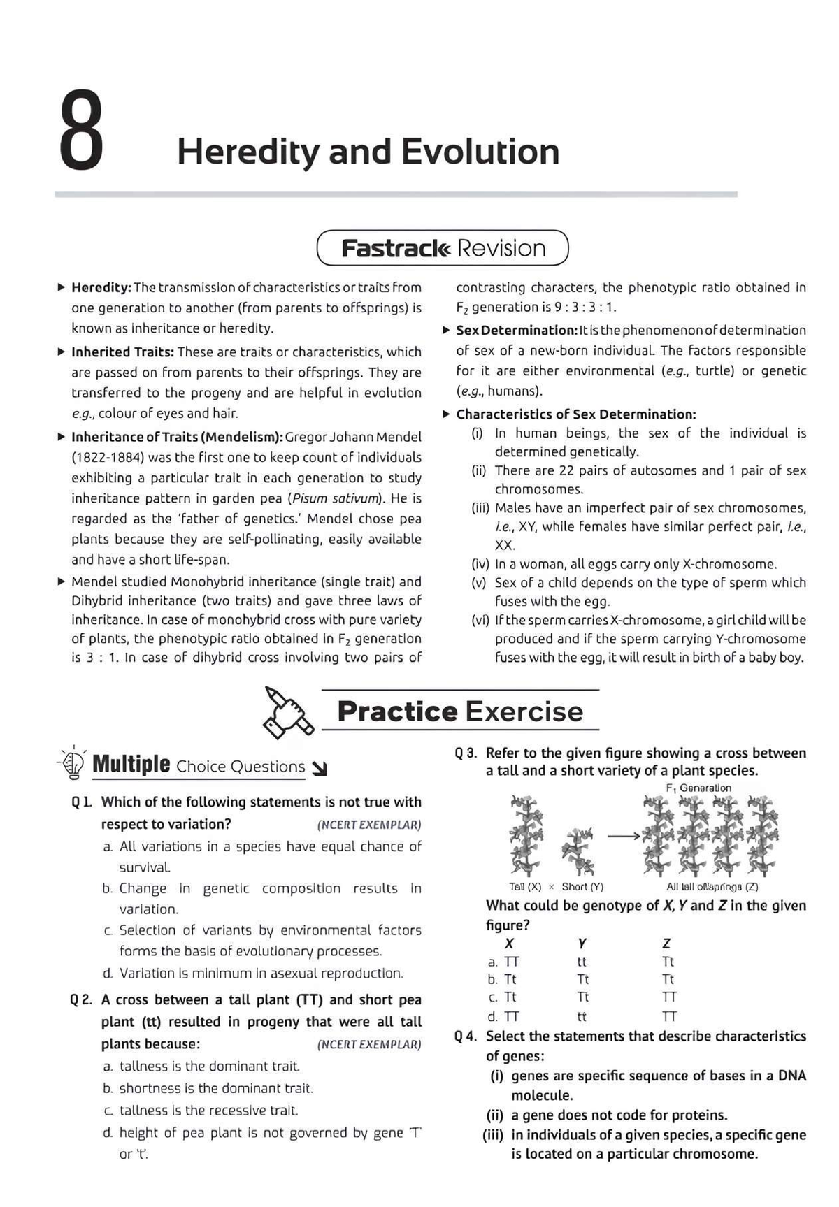 Heredity and Evolution: Fastrack Revision Notes (BIO 101) - Studocu