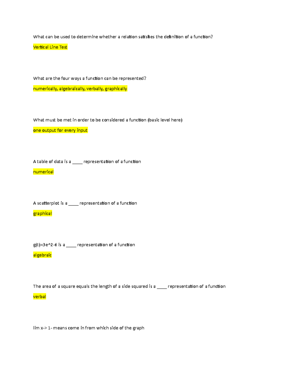 MATH 2103 - Function Representation and Properties Exam Notes - Studocu