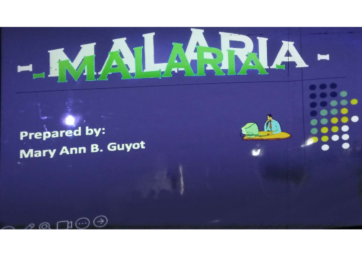 MALARIA I: Key Concepts and Transmission Mechanisms - Studocu