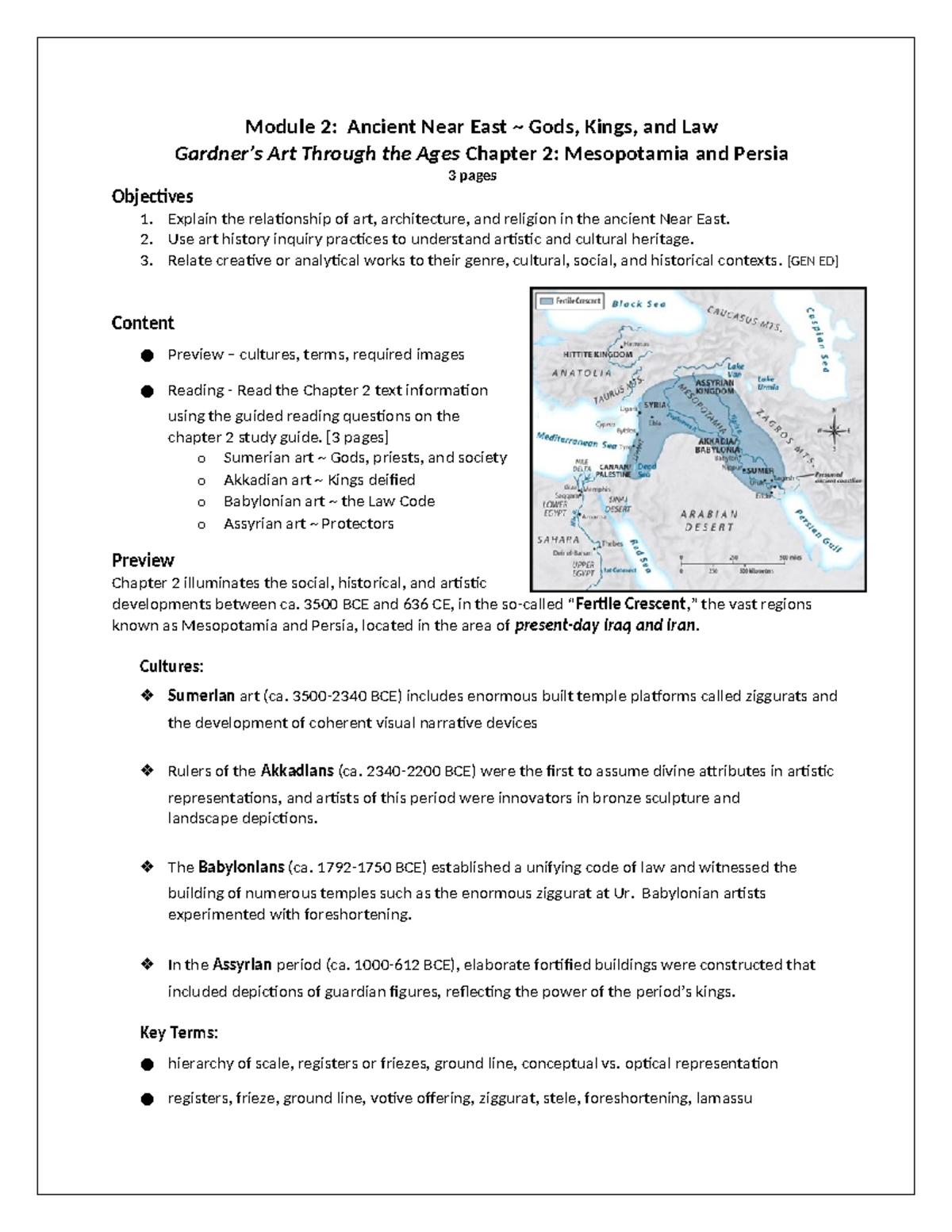 Gardner’s Art Through the Ages: Chapter 2 - Mesopotamia & Persia ...