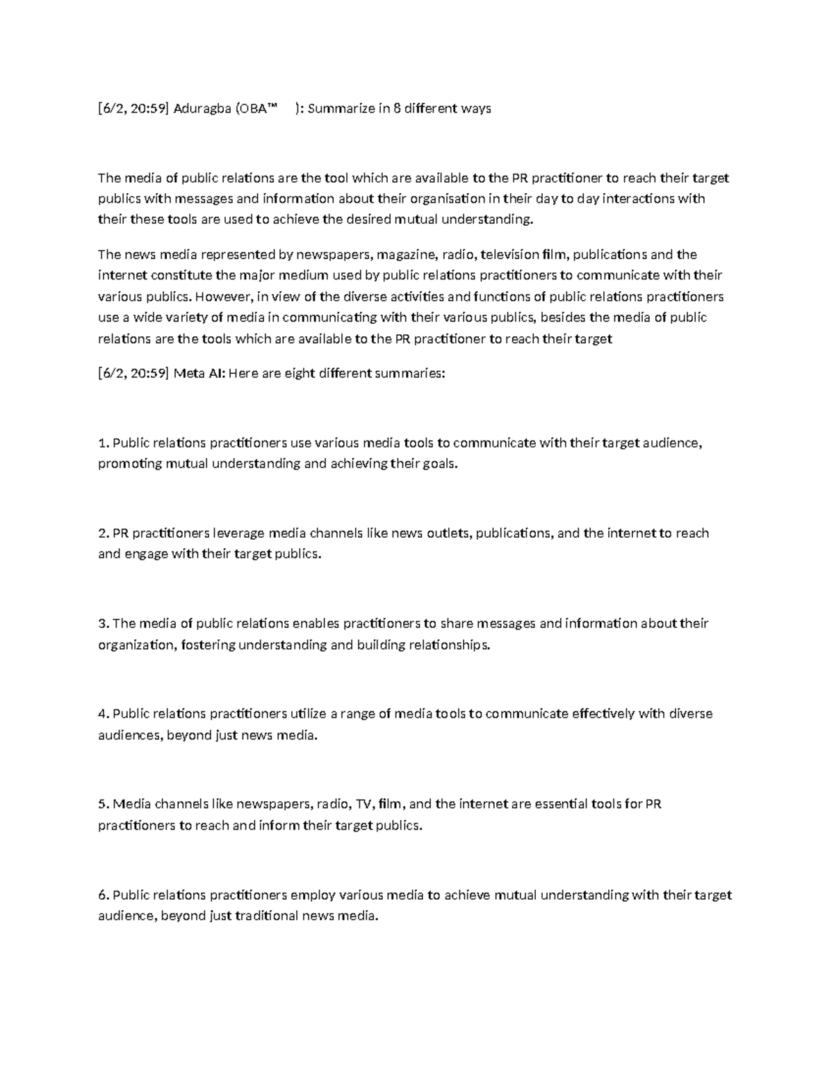 PR 101: Media Tools for Effective Public Relations Communication - Studocu