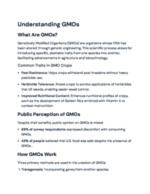 Comprehensive Guide to Food Safety, Regulation, and GMOs ...