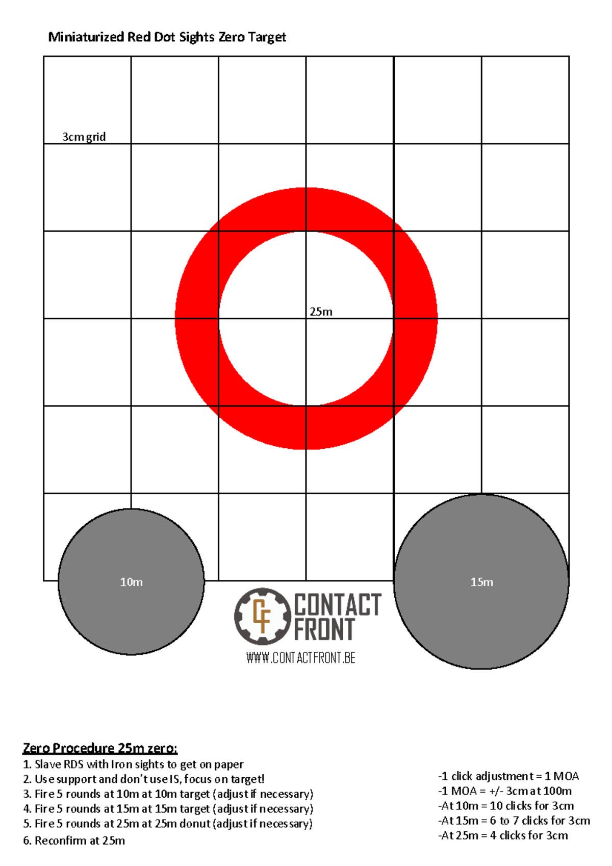 RDS Zeroing Procedure for Miniaturized Red Dot Sights - Studocu