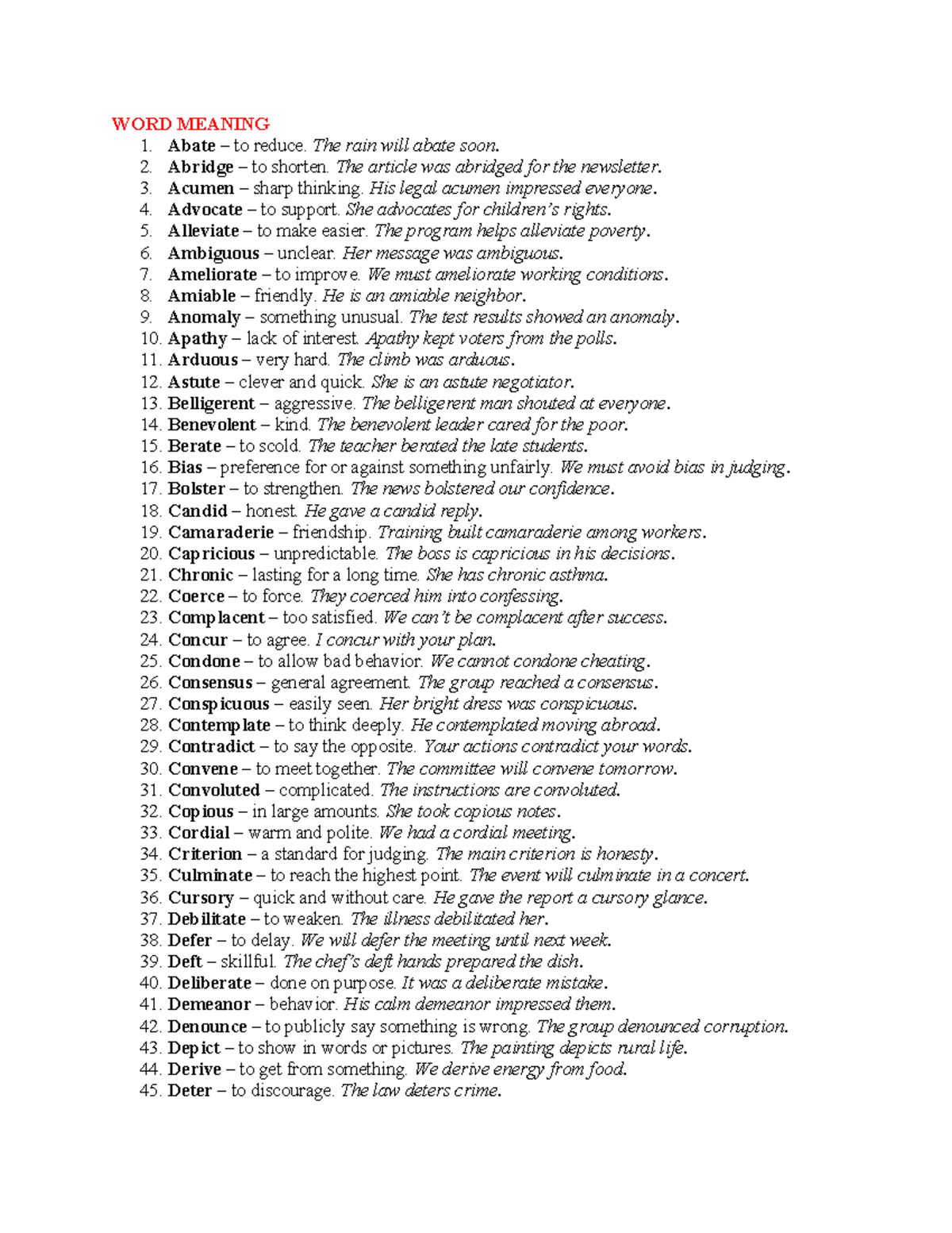 CSE Reviewer: Vocabulary and Grammar Essentials - Studocu