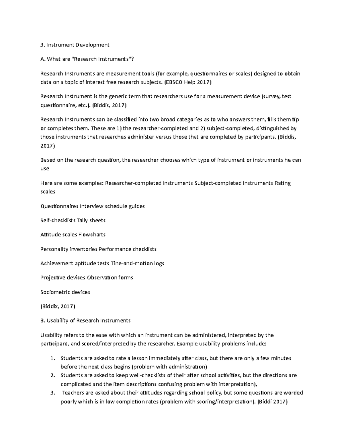 Topic 1: Developing Valid and Reliable Research Instruments - Studocu