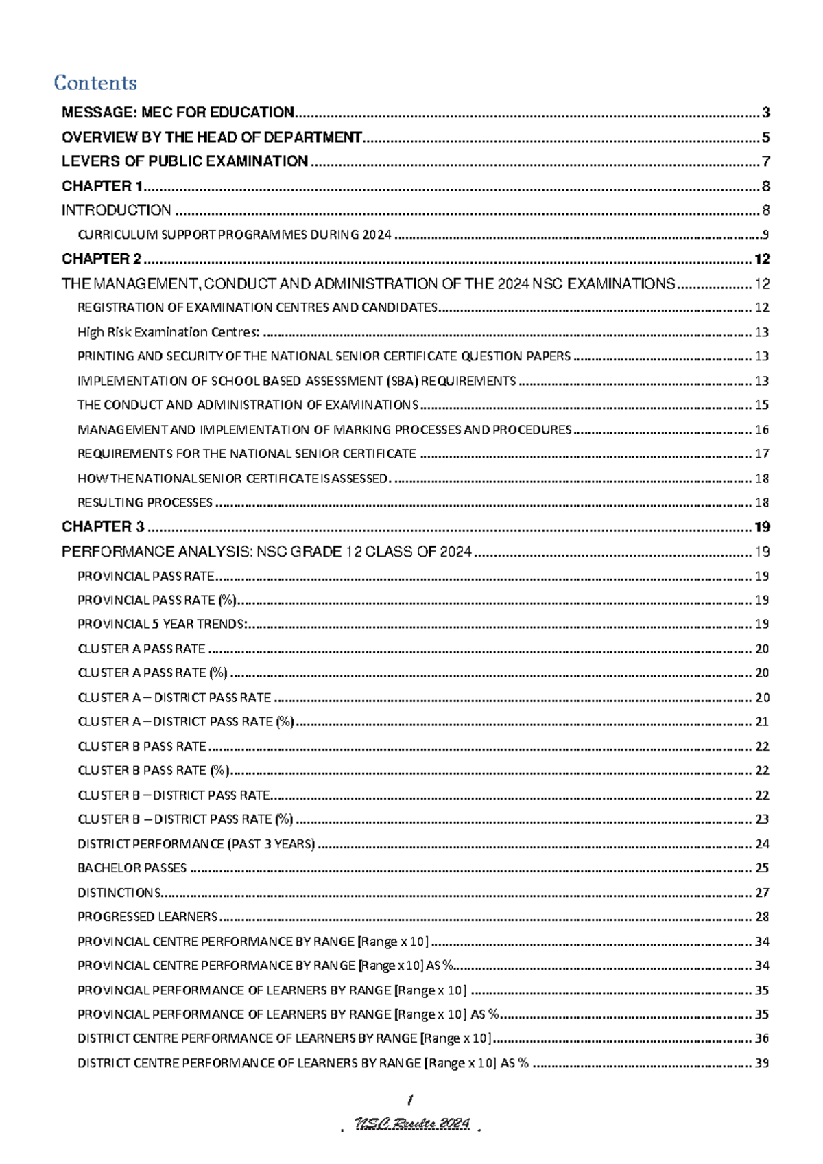 2024 NSC Results Analysis: Eastern Cape Education Department Report ...
