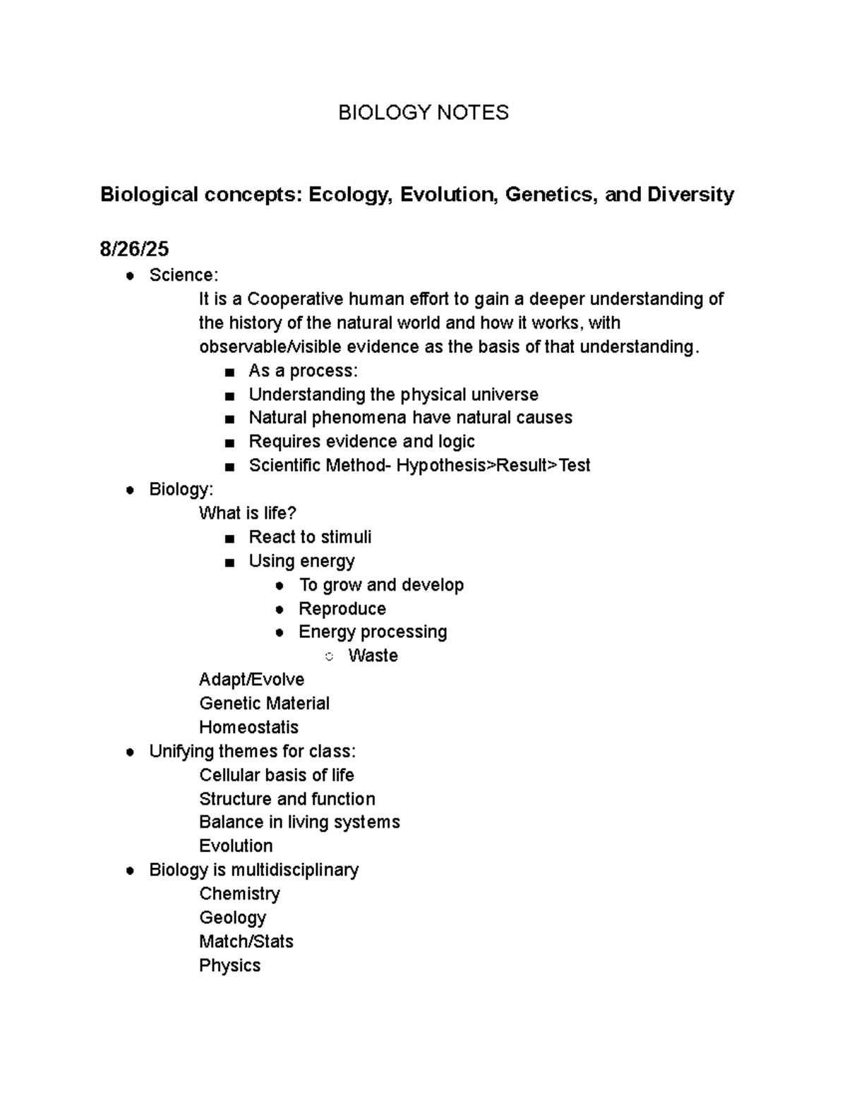 BIO 115 Final Exam Study Notes: Ecology, Genetics & Cell Biology - Studocu