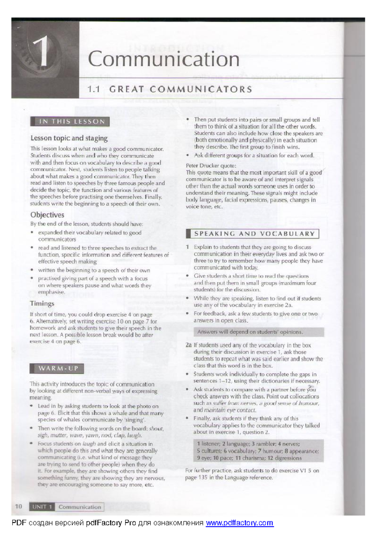 Language Leader Upper-Intermediate: Teacher's Book & Practice Key - Studocu