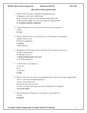 SPM UNIT wise notes - I. Introduction to Step Wise project planning ...