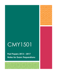 CMY1501 Practice materials - Unisa - Studocu
