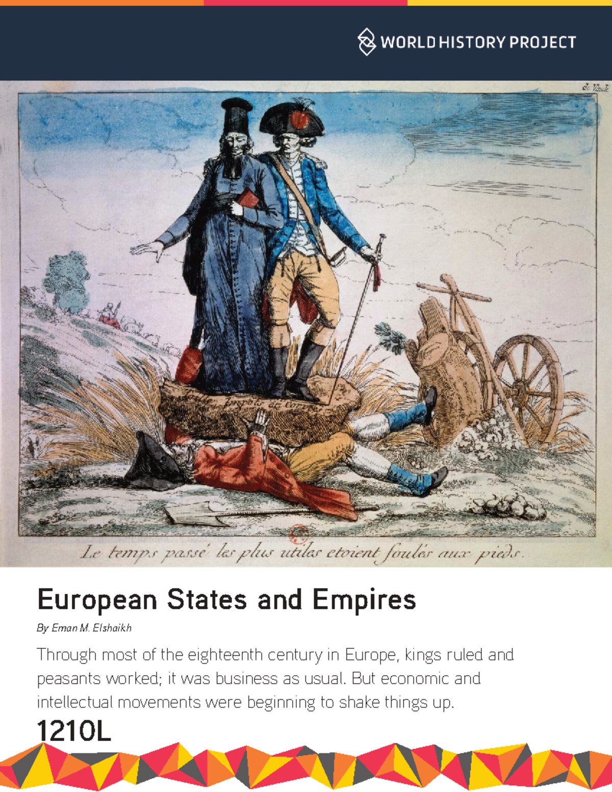 European States and Empires: Absolutism & Revolutions 1210L - Studocu