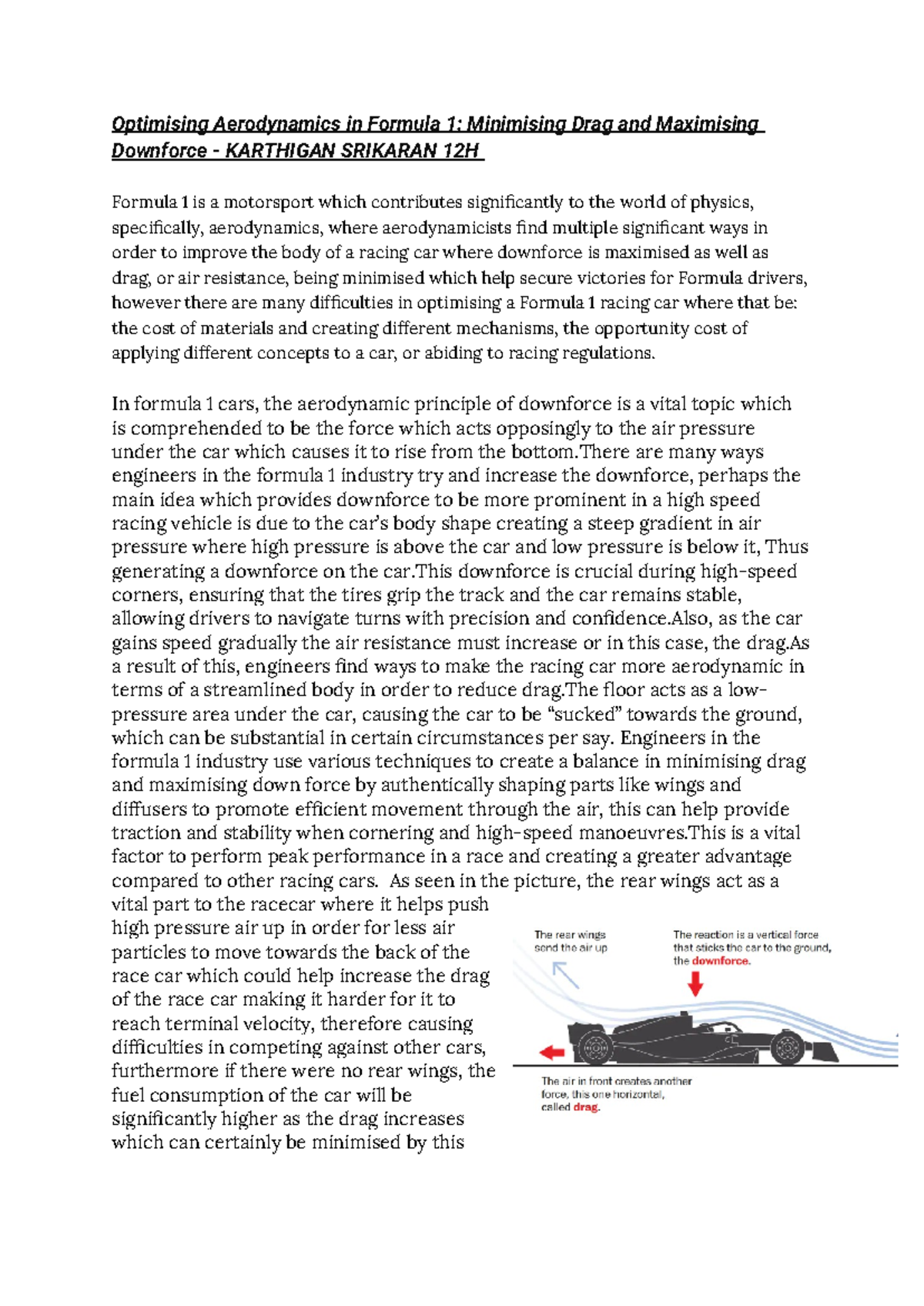 Optimising Aerodynamics in F1: Balancing Drag and Downforce Challenges ...