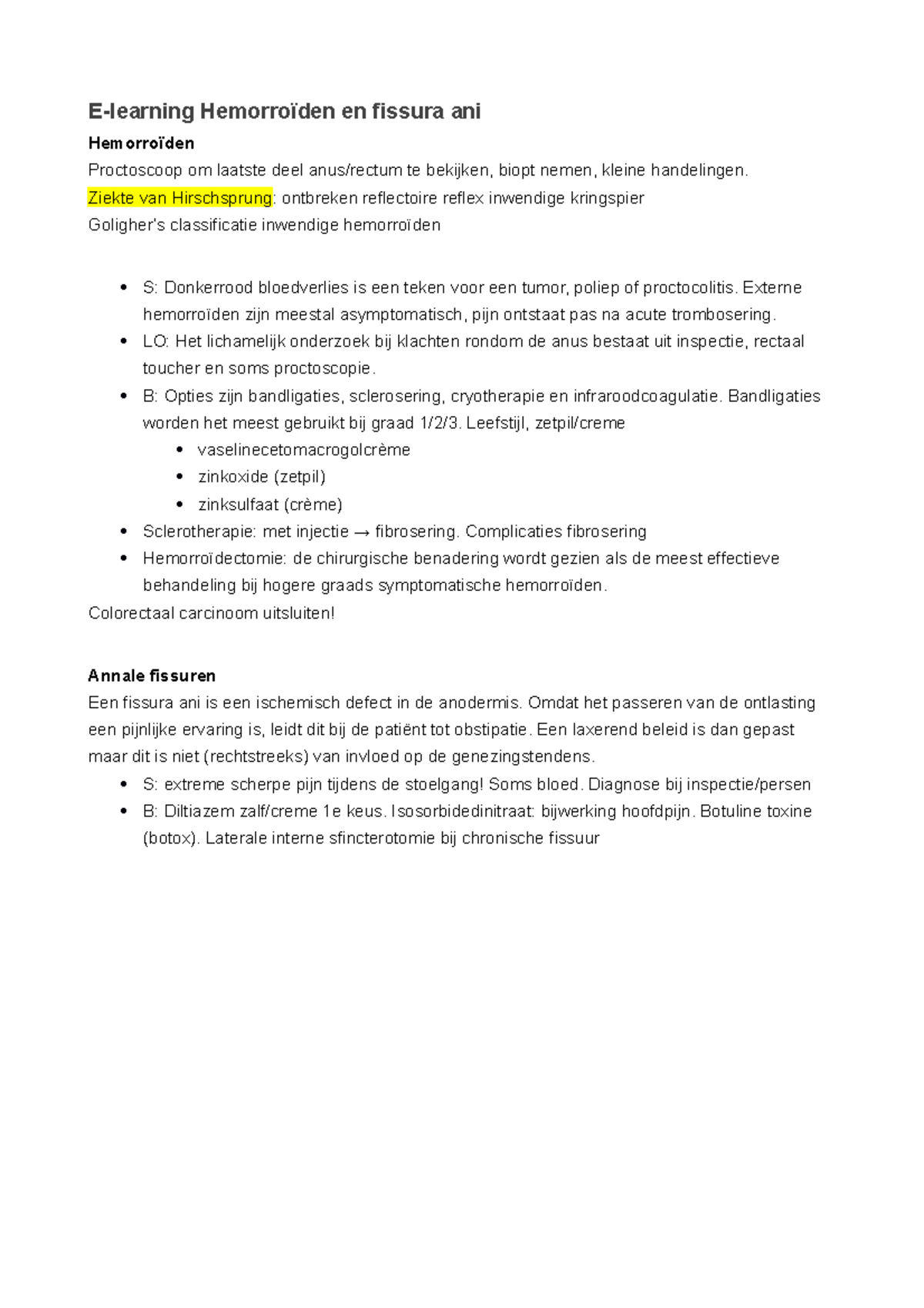 E-learning: Hemorroïden en Fissura Ani - Behandeling en Diagnose ...