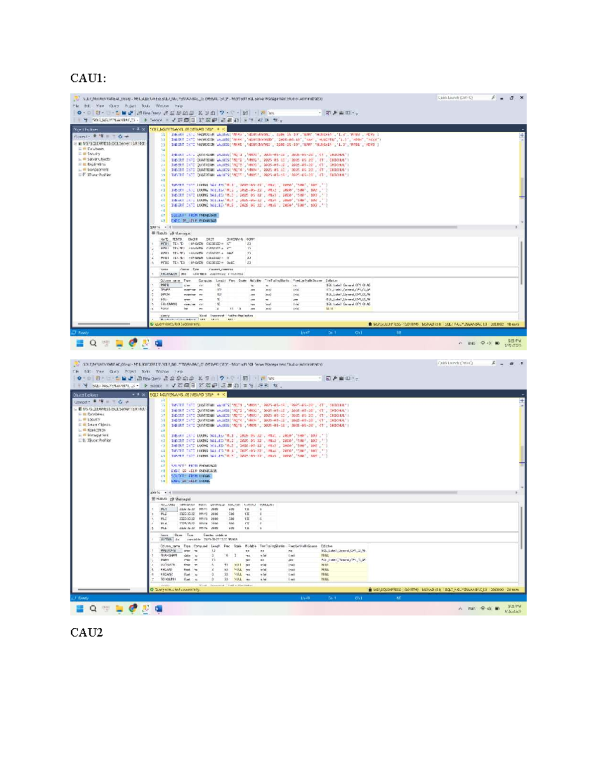 SQL7: Microsoft SQL Server Management Studio Queries and Inserts - Studocu