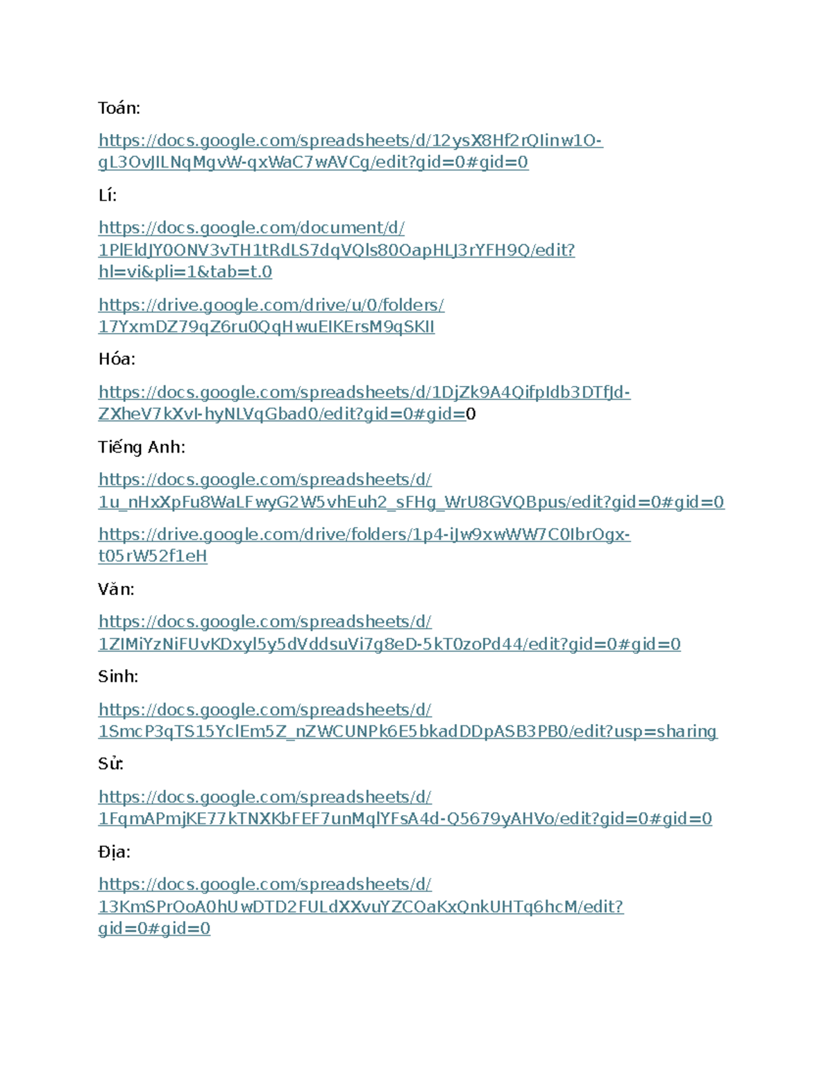 ĐGNL BCA 2025 - cái này cũng hay - Toán: docs.google/spreadsheets/d ...