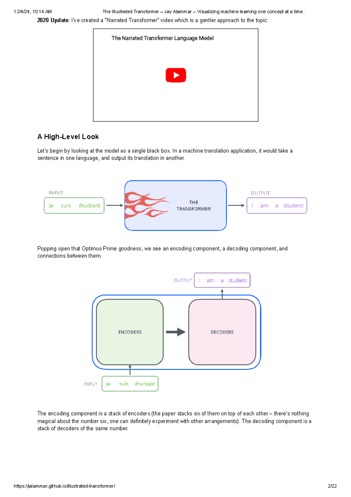 The Illustrated Transformer – Jay Alammar – Visualizing machine ...
