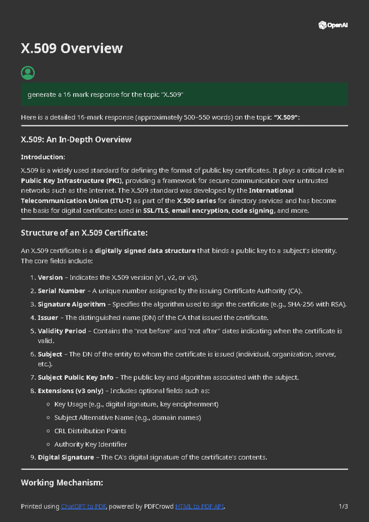 X.509 Overview: Understanding Public Key Certificates for 2024-2025 ...