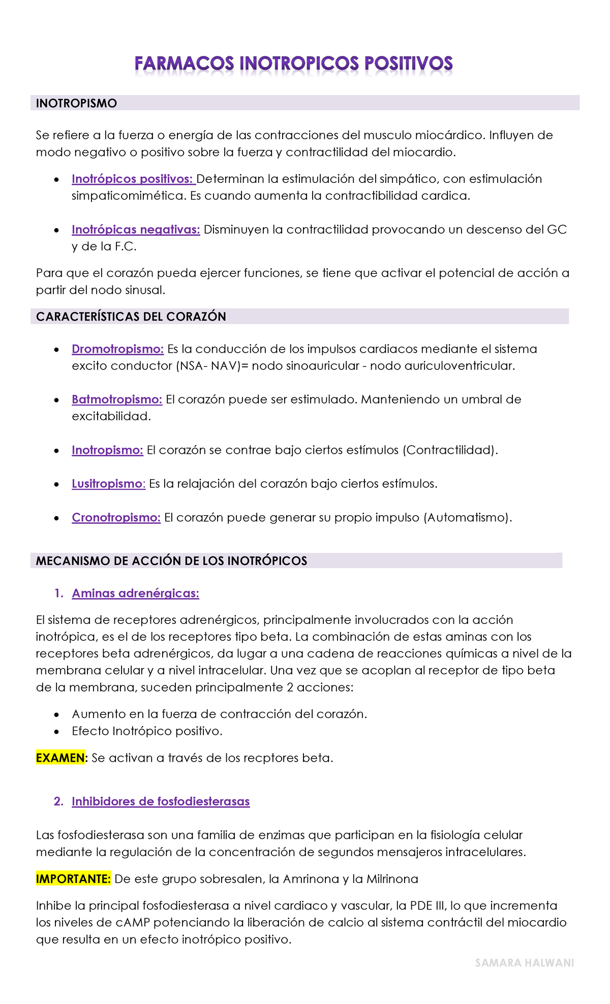 Fármacos Inotrópicos Positivos: Mecanismos y Aplicaciones Clínicas ...