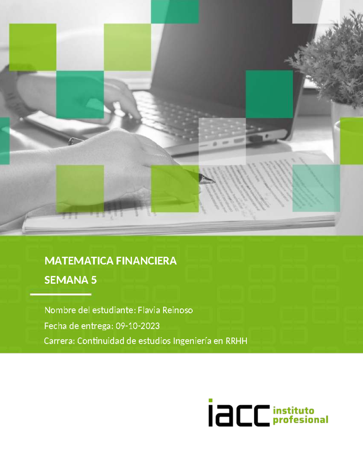 Matemática Financiera - Semana 5: Análisis de VAN y TIR por Flavia ...