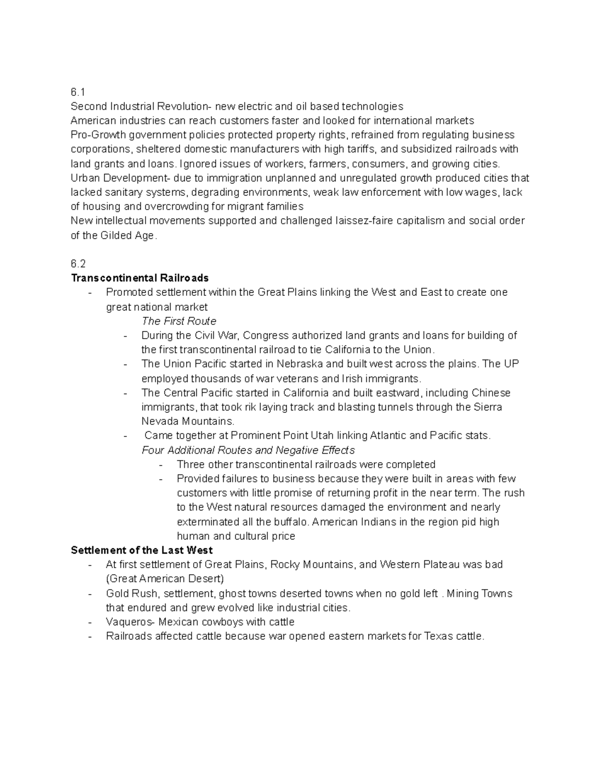 APUSH 6: Gilded Age - Industrialization & Transcontinental Railroads ...