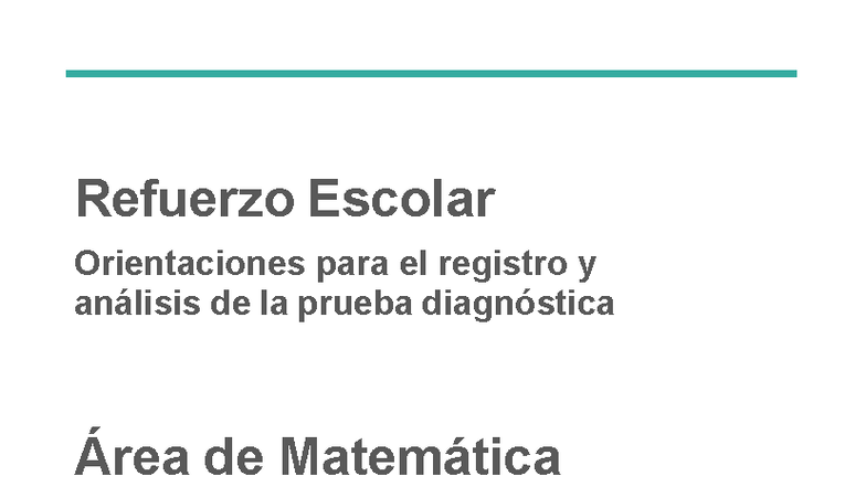5to. Orientaciones para el Registro y Análisis de Evaluación de Matemática - Studocu
