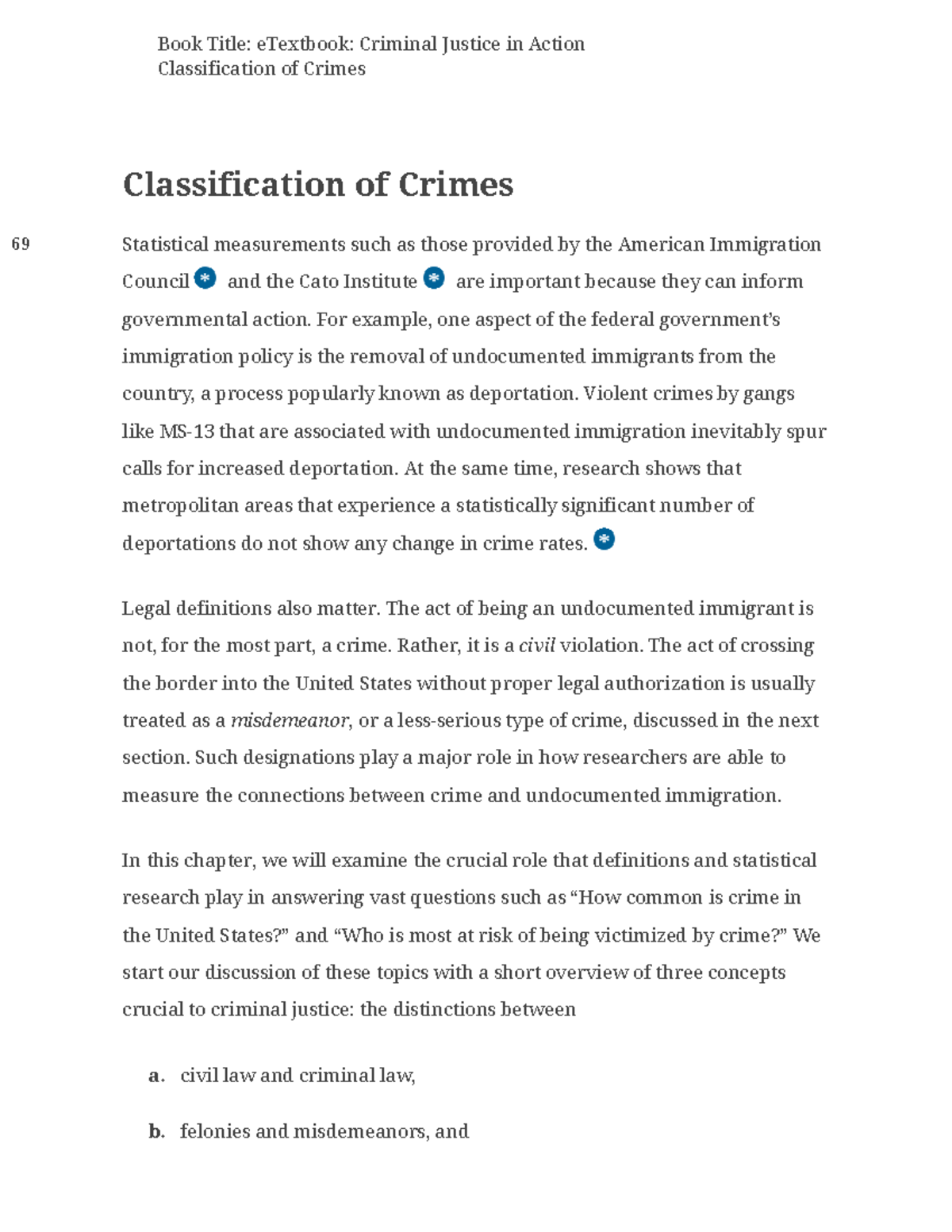 Criminal Justice in Action: Classifying Crimes & Legal Definitions ...