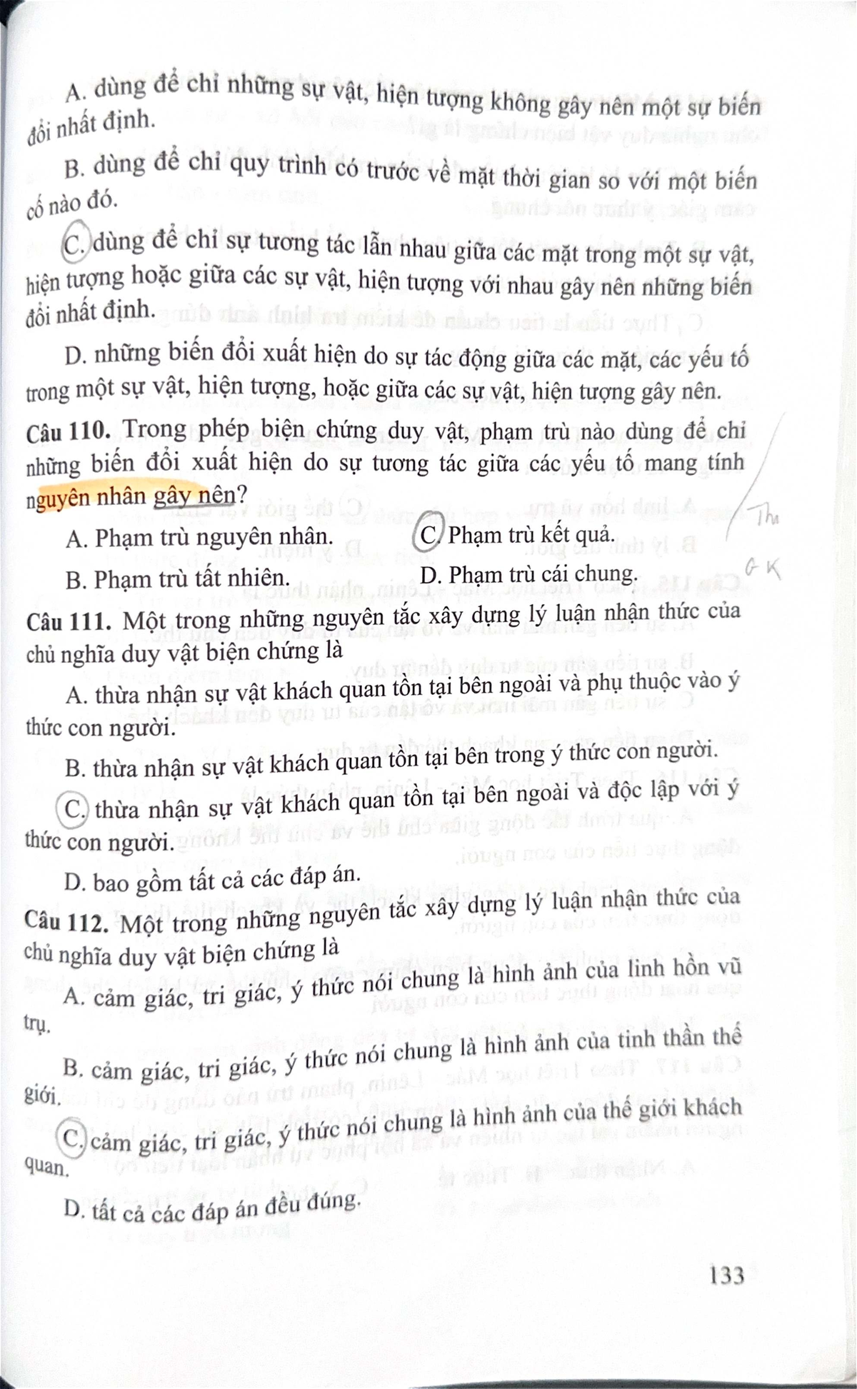 Tổng hợp câu hỏi và đáp án Triết học Mác - Lênin (MĐ 101) - Studocu