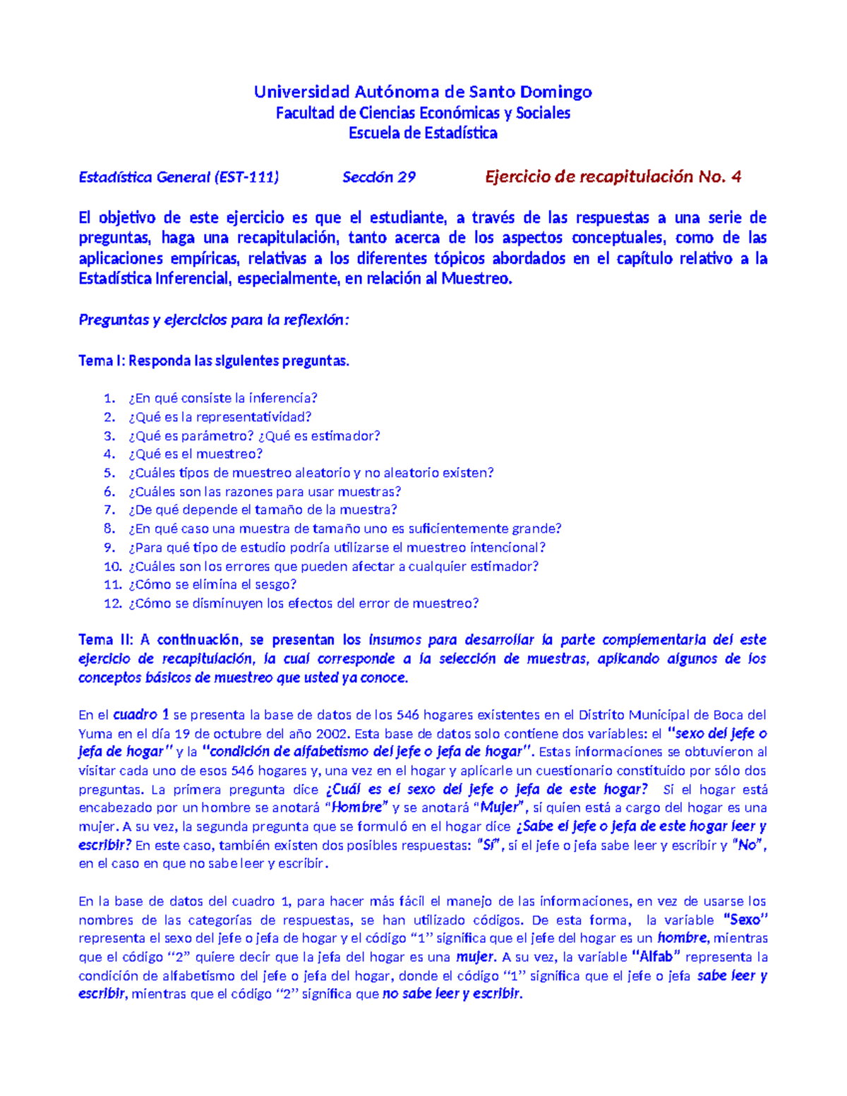 Ejercicio de recapitulacion No. 4 - 4 El objetivo de este ejercicio es ...