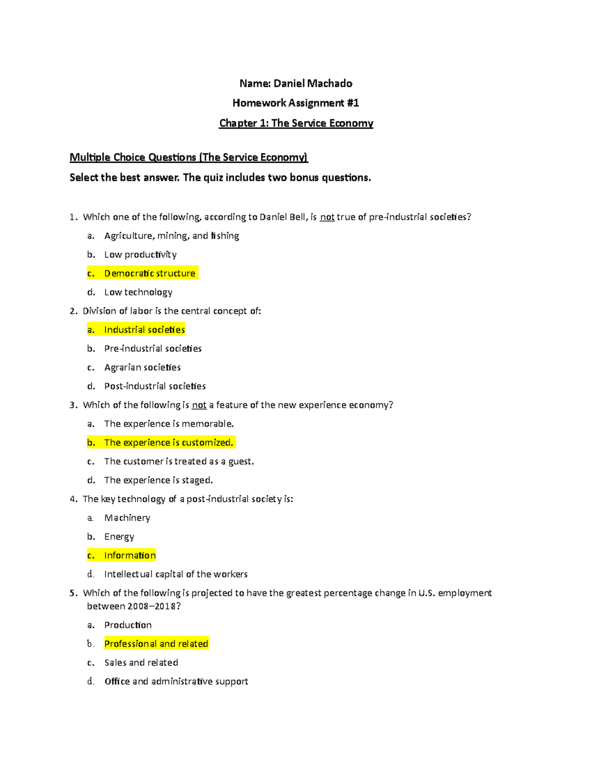 QSO 310 Module 1 Assignment - Name: Daniel Machado Homework Assignment ...