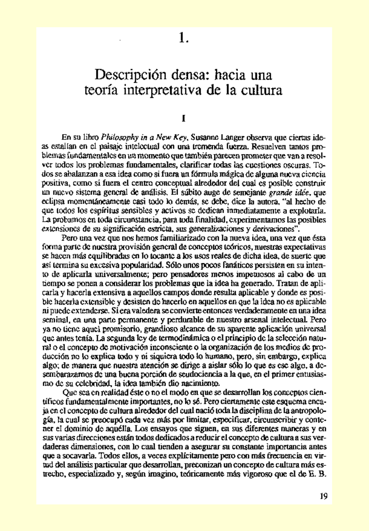 Geertz, C. (1987). Descripción densa, hacia una teoria interpretativa ...
