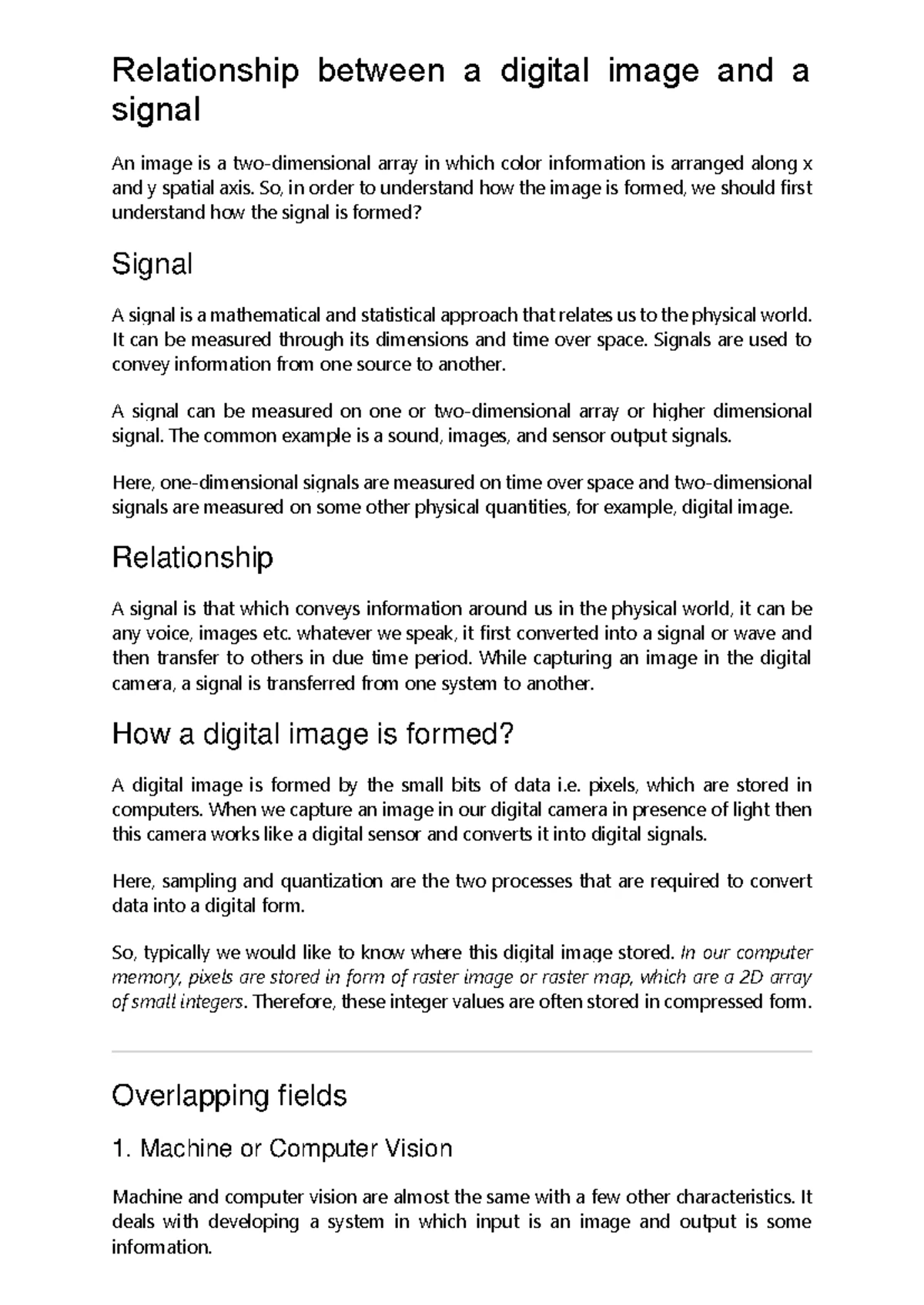 2.Difference between analog image and digital image processing - Analog Image Processing vs ...