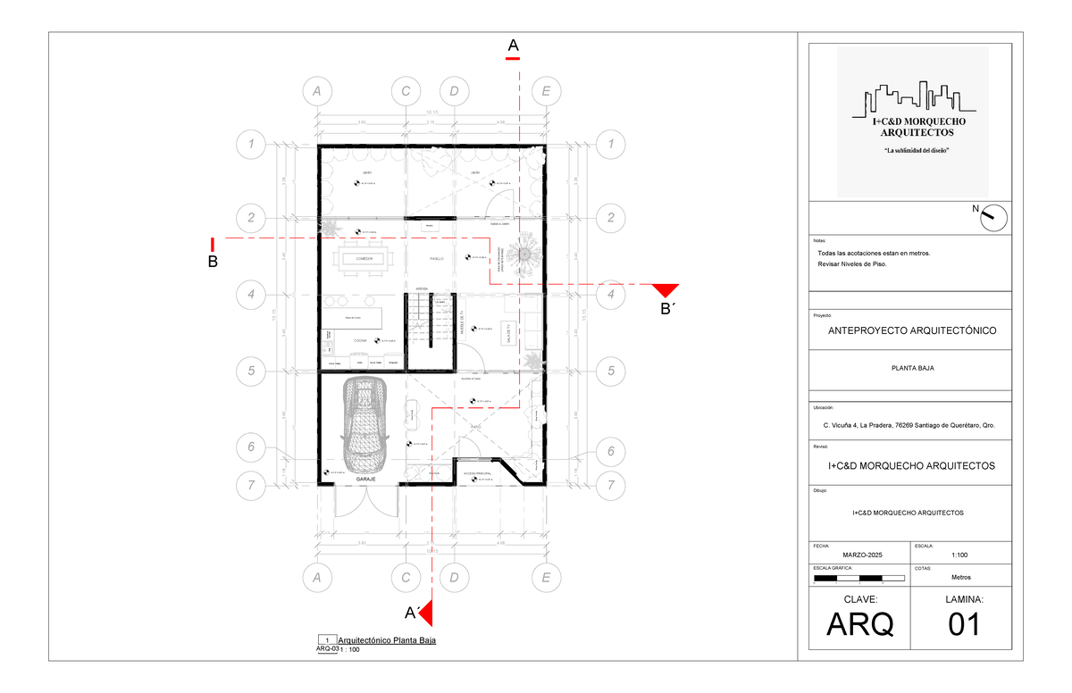 ARQ-03 Final Exam: Planta Baja - Plano de Azotea - Studocu