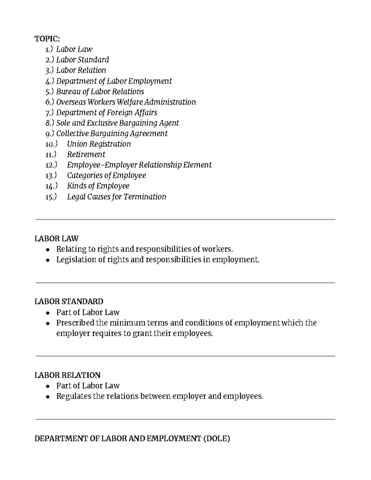 Labor Relations and Negotiations - Human Resource Management - Studocu