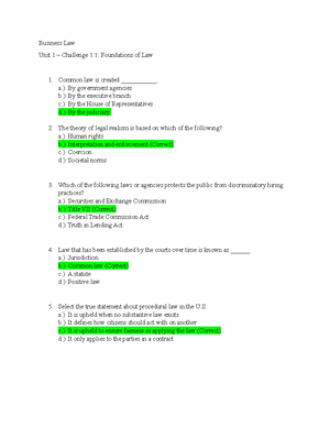 Sophia Business Law Touchstone 2 - Sophia Business Law October 28th ...