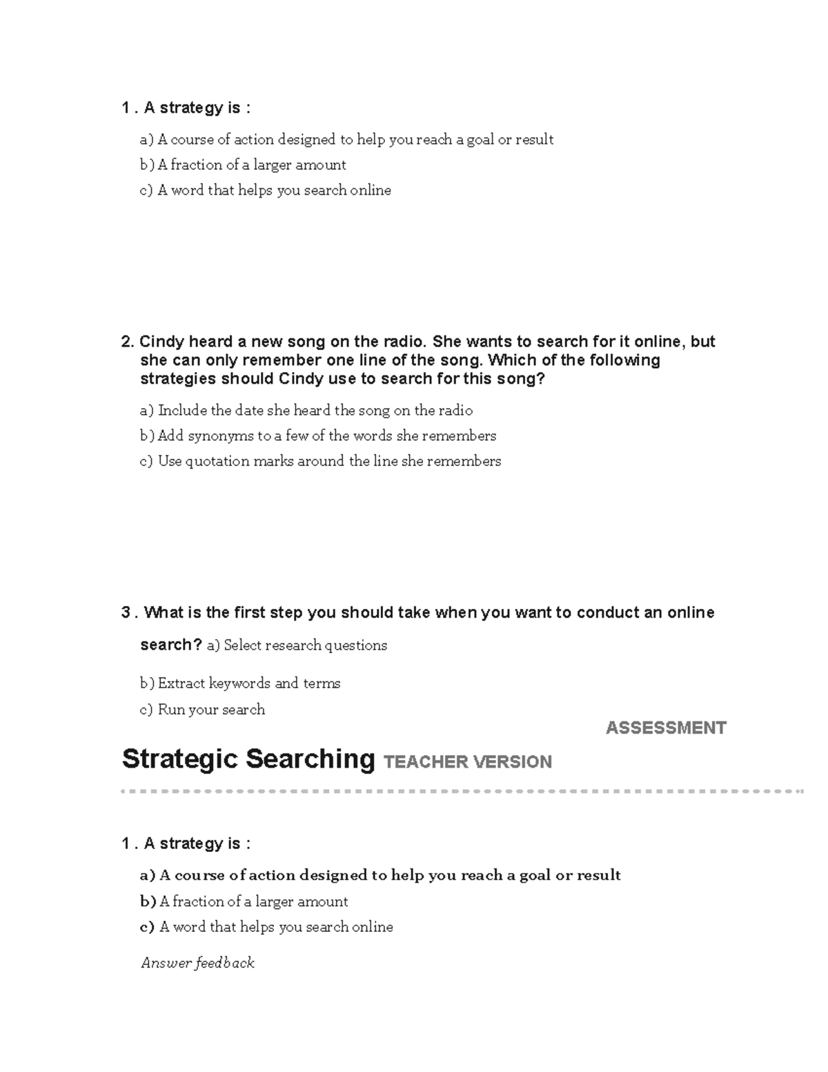 Strategic Searching Techniques: Effective Online Search Strategies ...