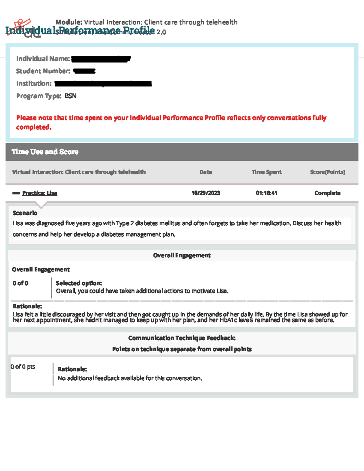 Simulation Results - ATI: Virtual Interaction in Telehealth Performance ...