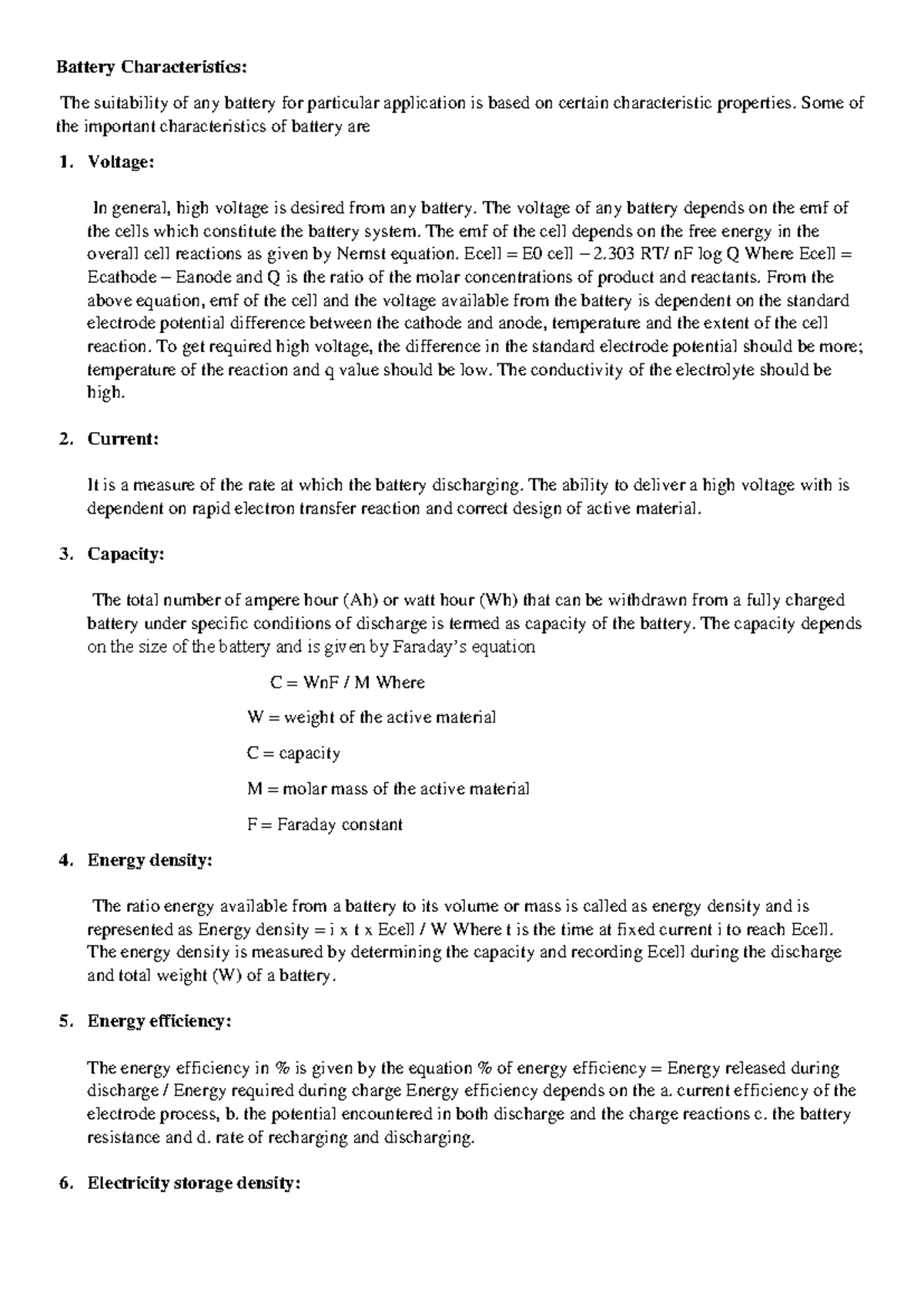Battery Characteristics: Key Properties and Modern Types Explained ...